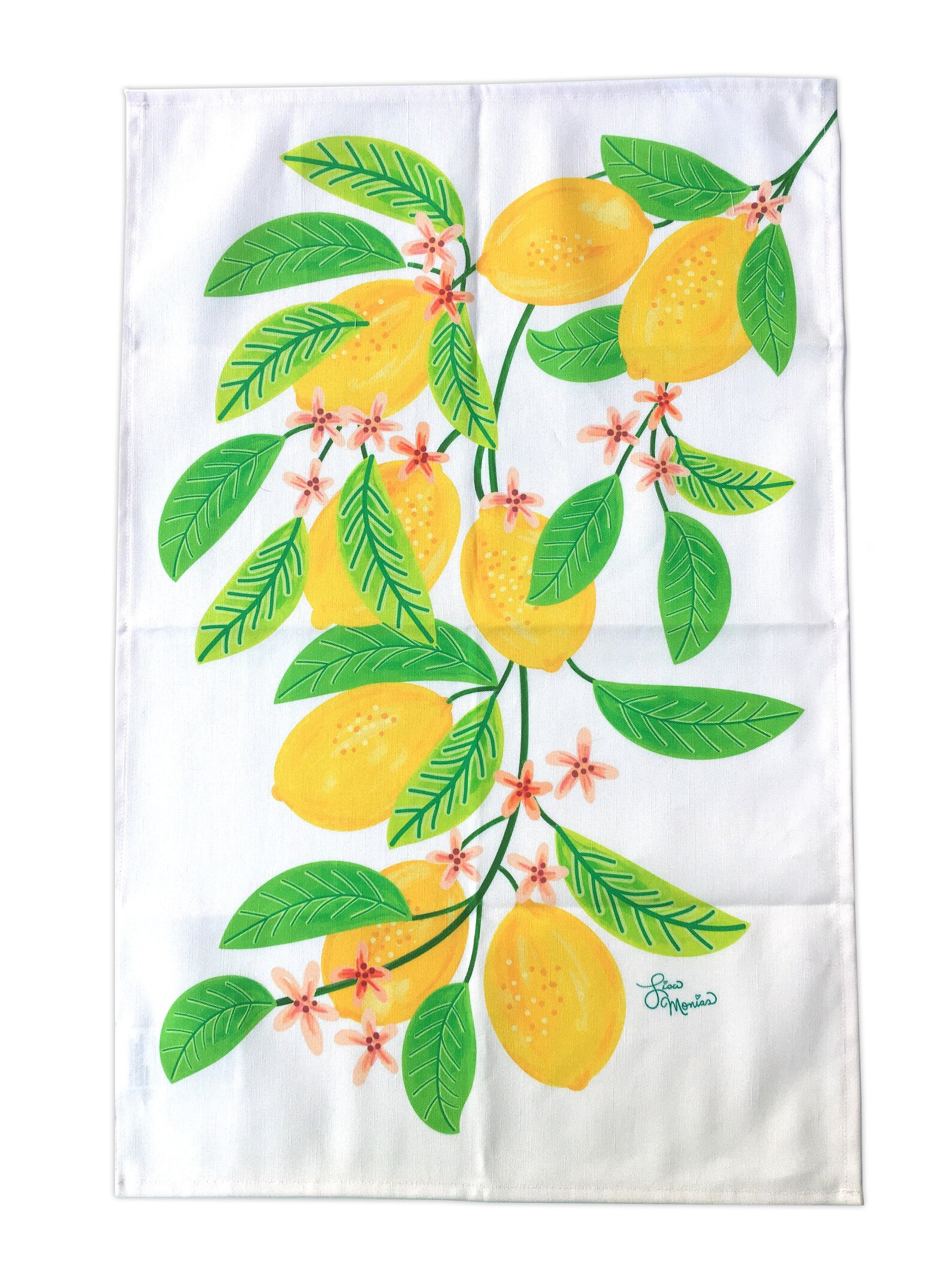 Lemons, Tea Towel, Lisa Monias - Etsy