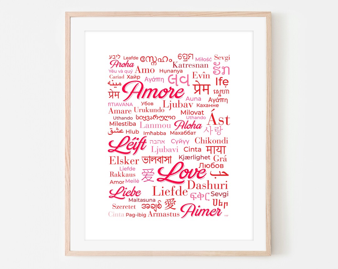 Love Languages, Modern, Unique Design, Hand Drawn, Fun Illustration - Etsy