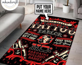 Old School Rug | Etsy