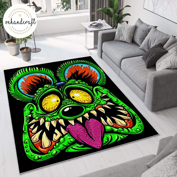 Rugs Rat Fink Rug Gifts for him Gifts for Dad Personalized rat fink ...