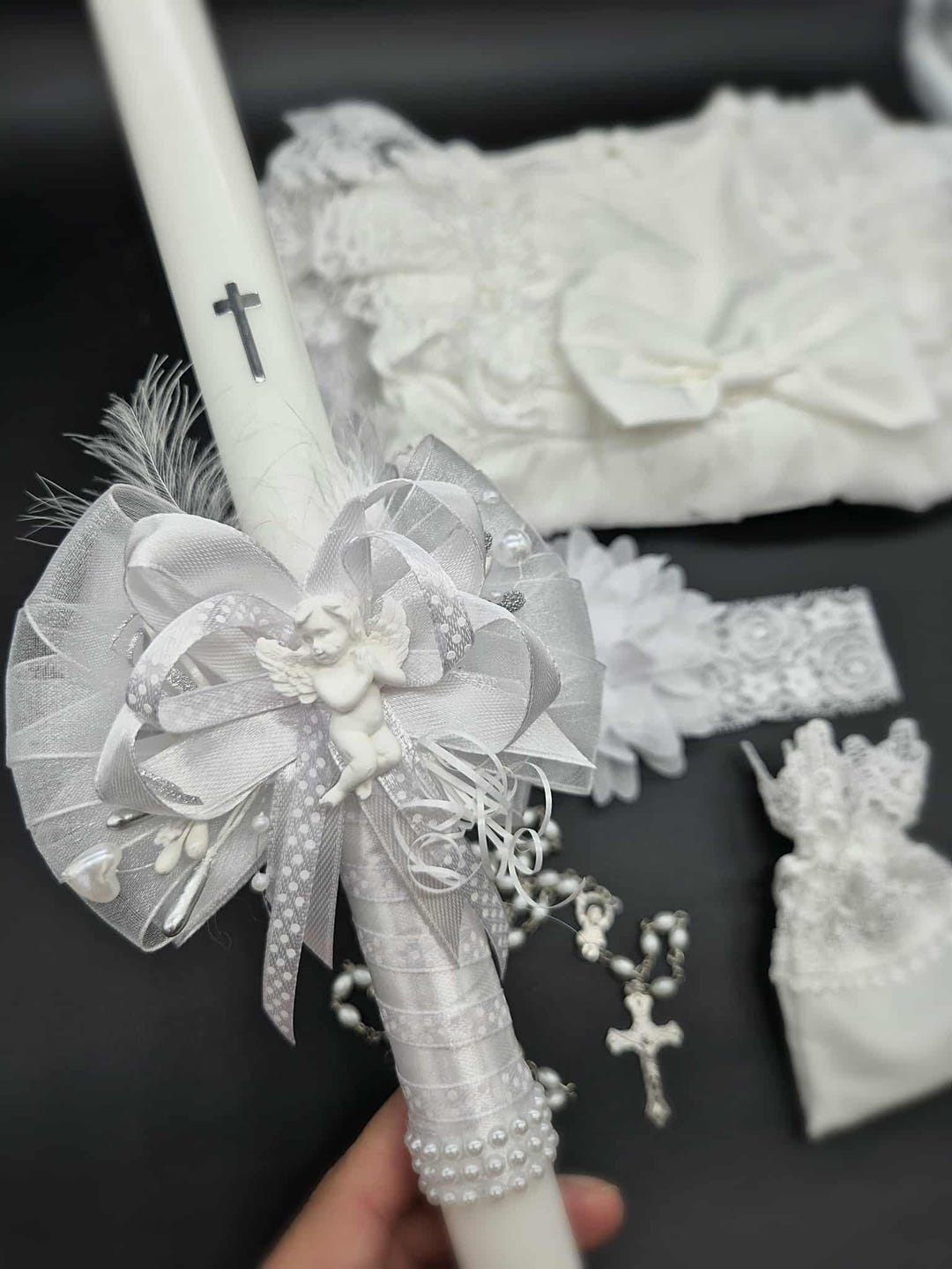 Church Ceremony Gift Set Christening Baby Girl Dress 6-9 M Christening ...
