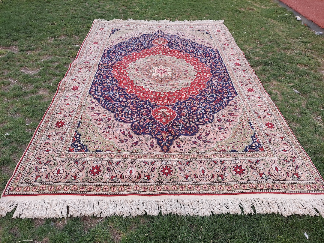 Vintage Turkish Rug 6.5x9.8 Feet Rug Antique Turkish Rug Turkish ...