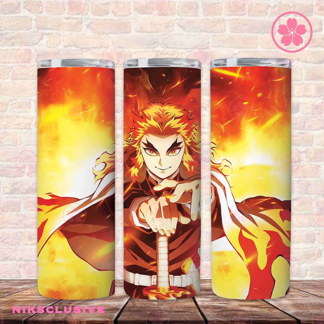 Demon Slayer Tumbler, Anime Tumbler 20oz Skinny Straight & Tapered Png ...