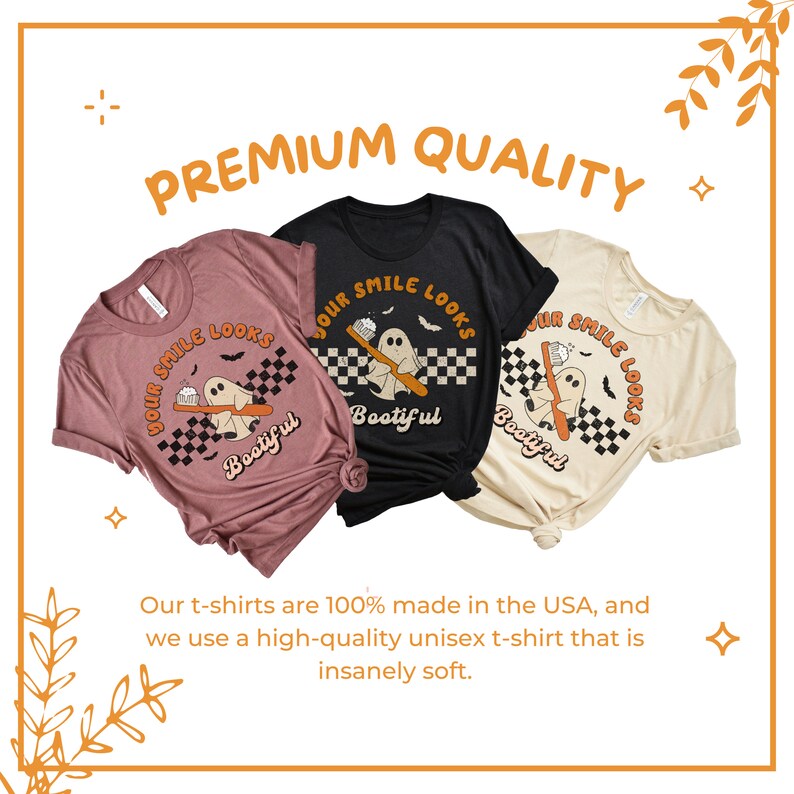 Halloween Dentist Shirt, Your Smile Looks Bootiful Tee, Spooky Dental ...