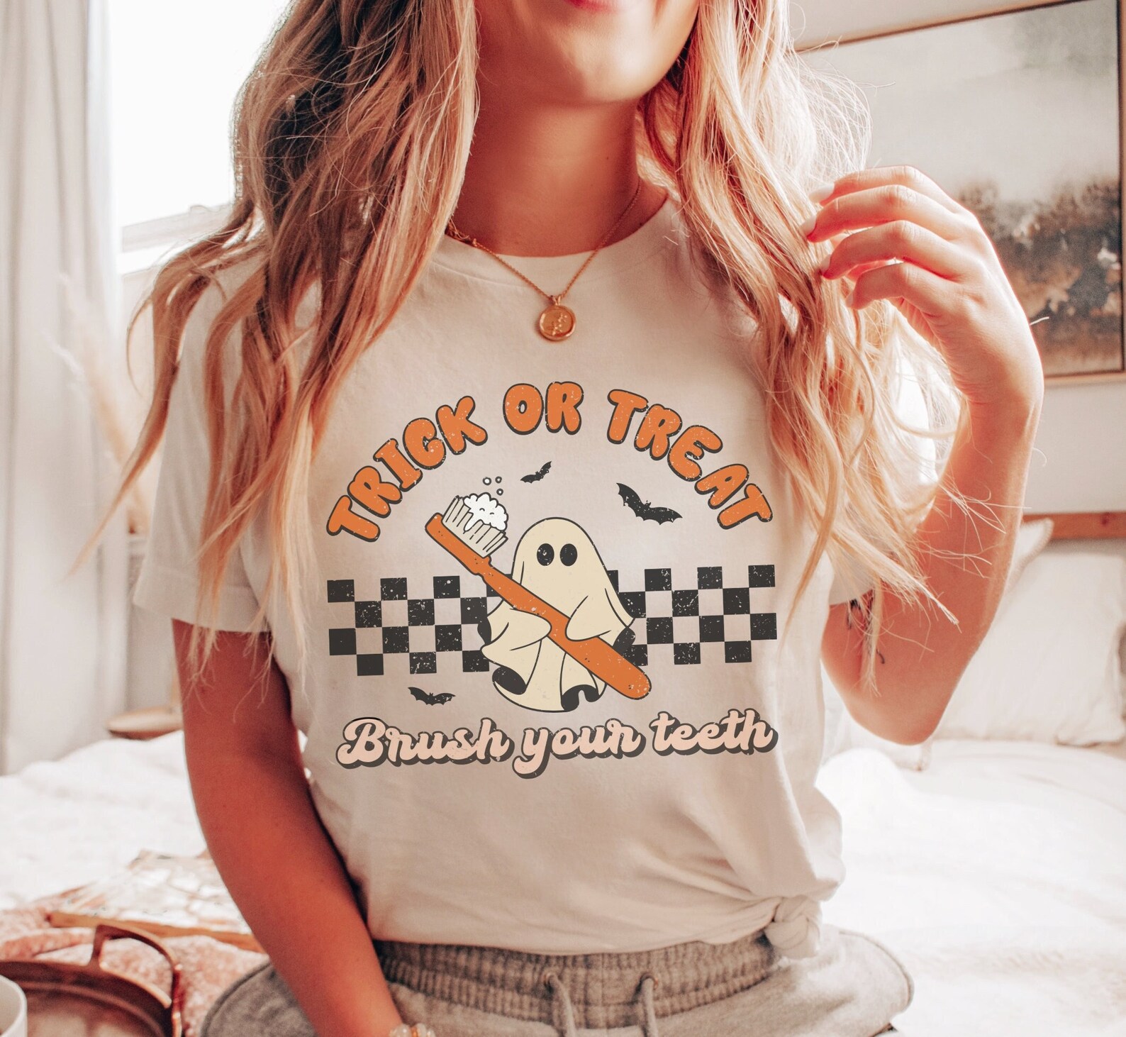 Halloween Dentist Shirt Trick or Treat Brush Your Teeth Tee - Etsy