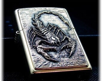 Scorpio Zippo - Etsy