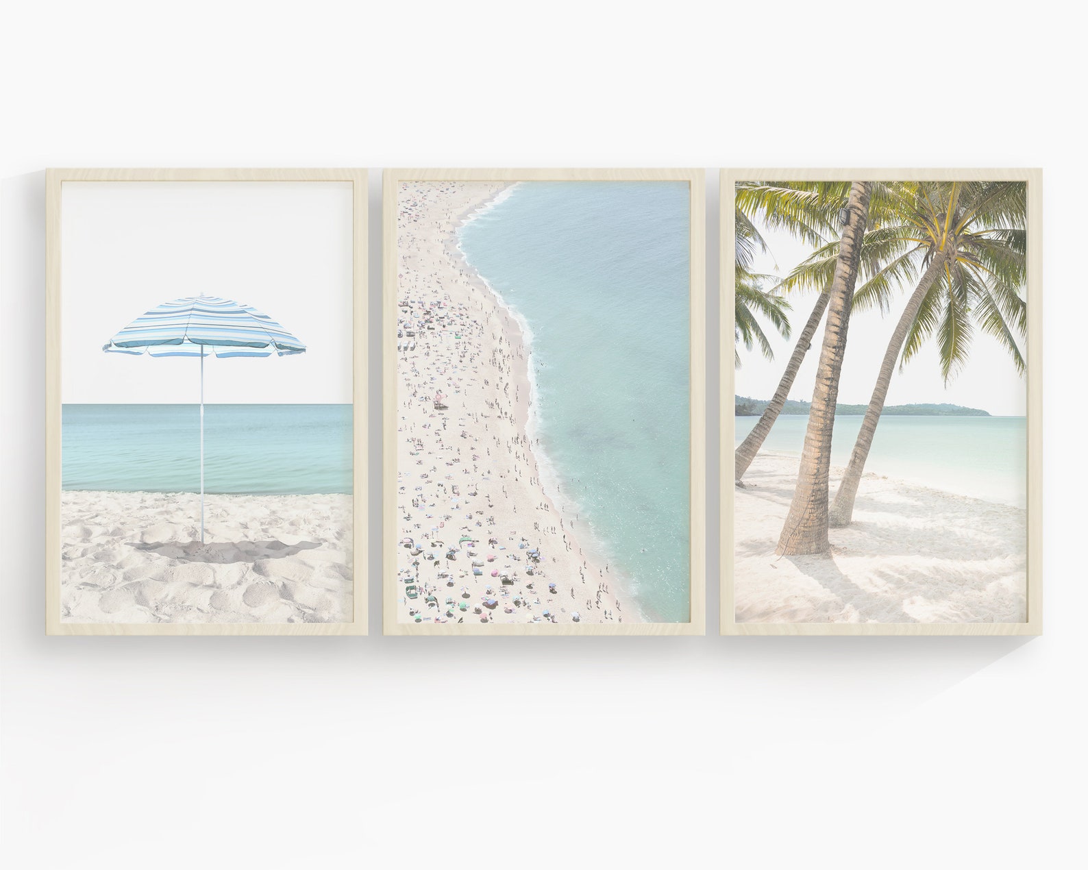 Set of 3 Beach Print | Coastal Print | Ocean Print | Tropical Print ...