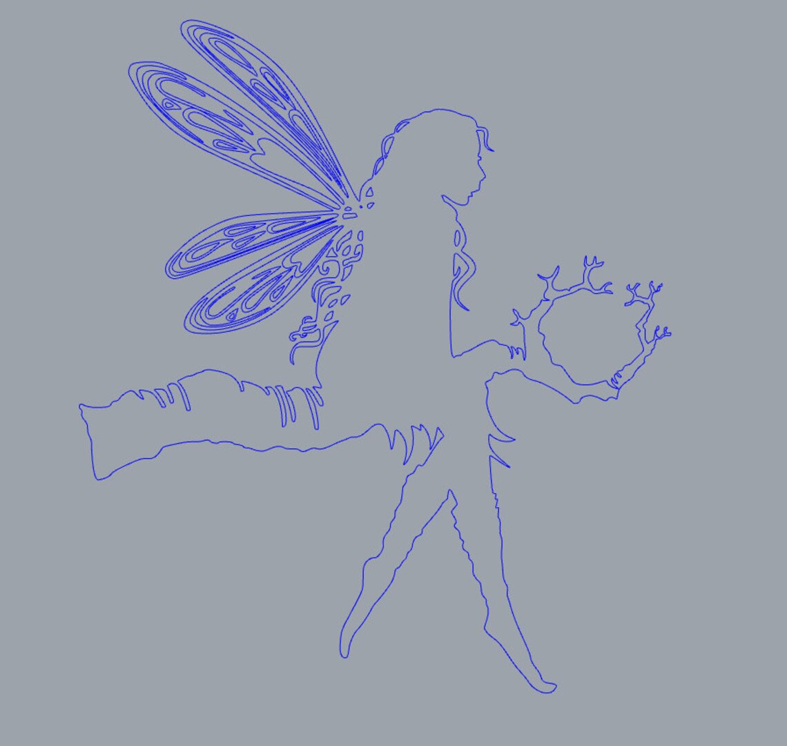 Fairy Svg File, Svg Fary Fairy Fayre for Laser Cutting Fantasy Fairy ...