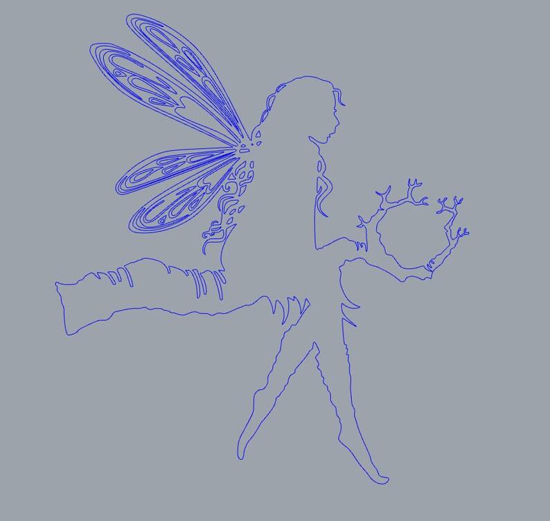 Fairy Svg File, Svg Fary Fairy Fayre for Laser Cutting Fantasy Fairy ...