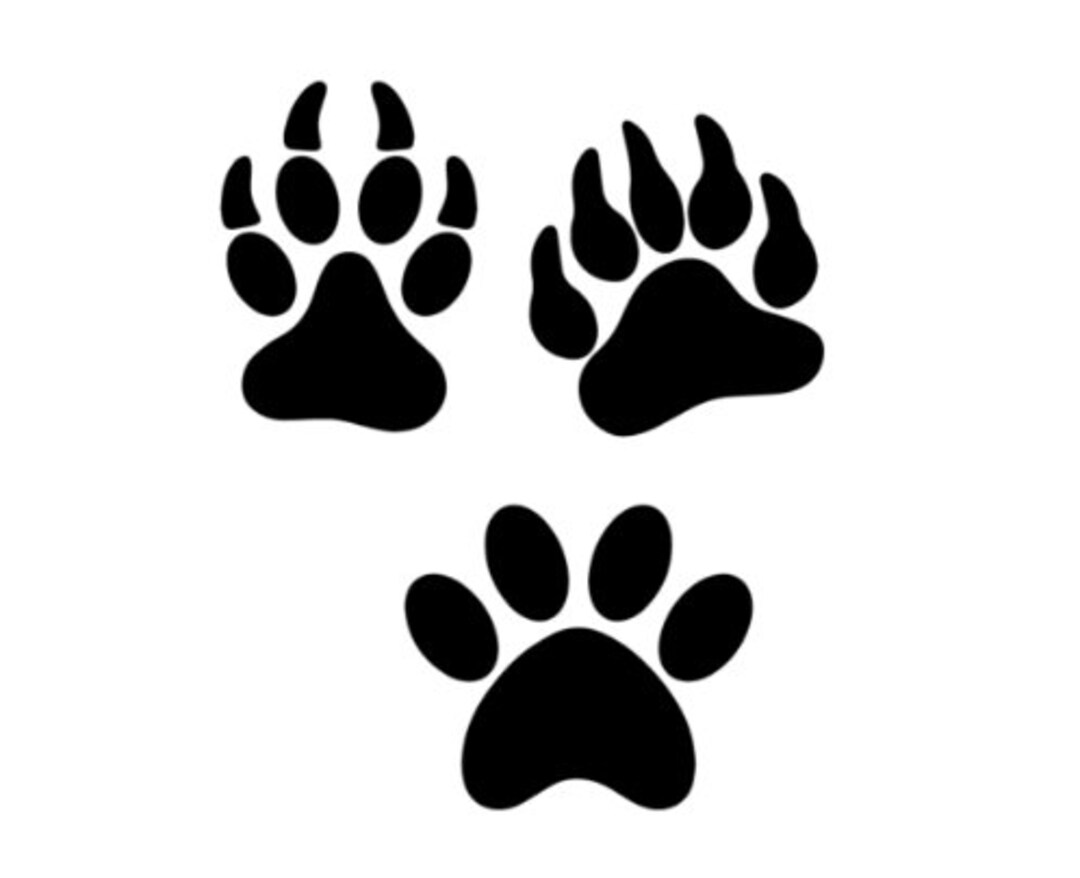 Paw Prints Svg Animal Foot Steps Animal Prints - Etsy