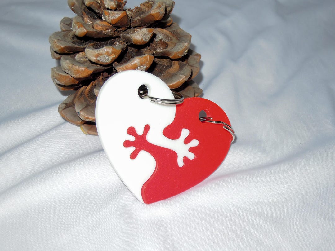 Heart Keychain Interlocking Arms Hands Romantic Love Gift - Etsy