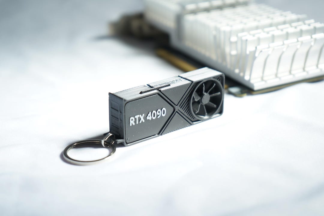 Nvidia RTX 4090 GPU Keychain - Founders Edition Graphics Card Replica ...
