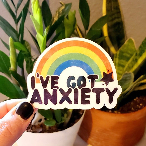 Anxiety Sticker - Etsy