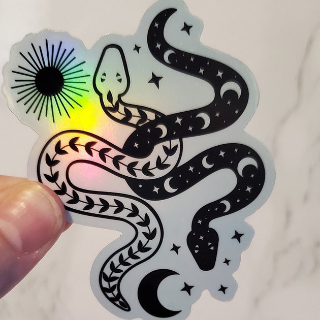 Holographic Snake Sticker