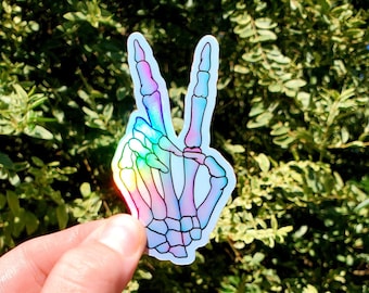 Skull Peace Sign | Etsy