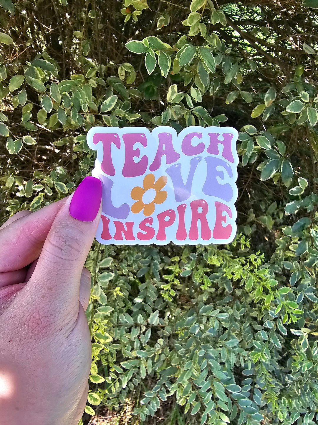 Teach Love Inspire Sticker, Teacher Sticker, Stickers, Sticker ...