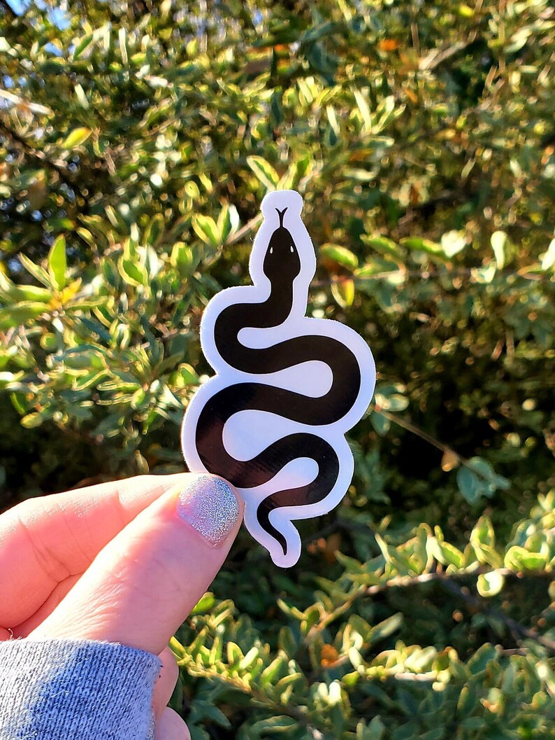 Holographic Snake Sticker Snake Sticker Witch Sticker - Etsy