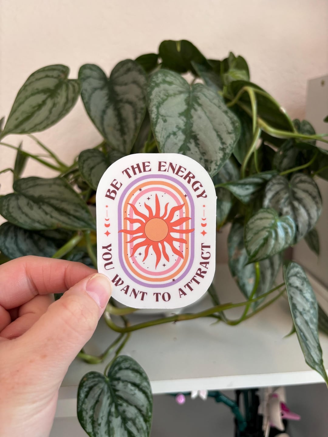 Be the Energy You Want to Attract Sticker, Sun Sticker, Magic Sticker ...