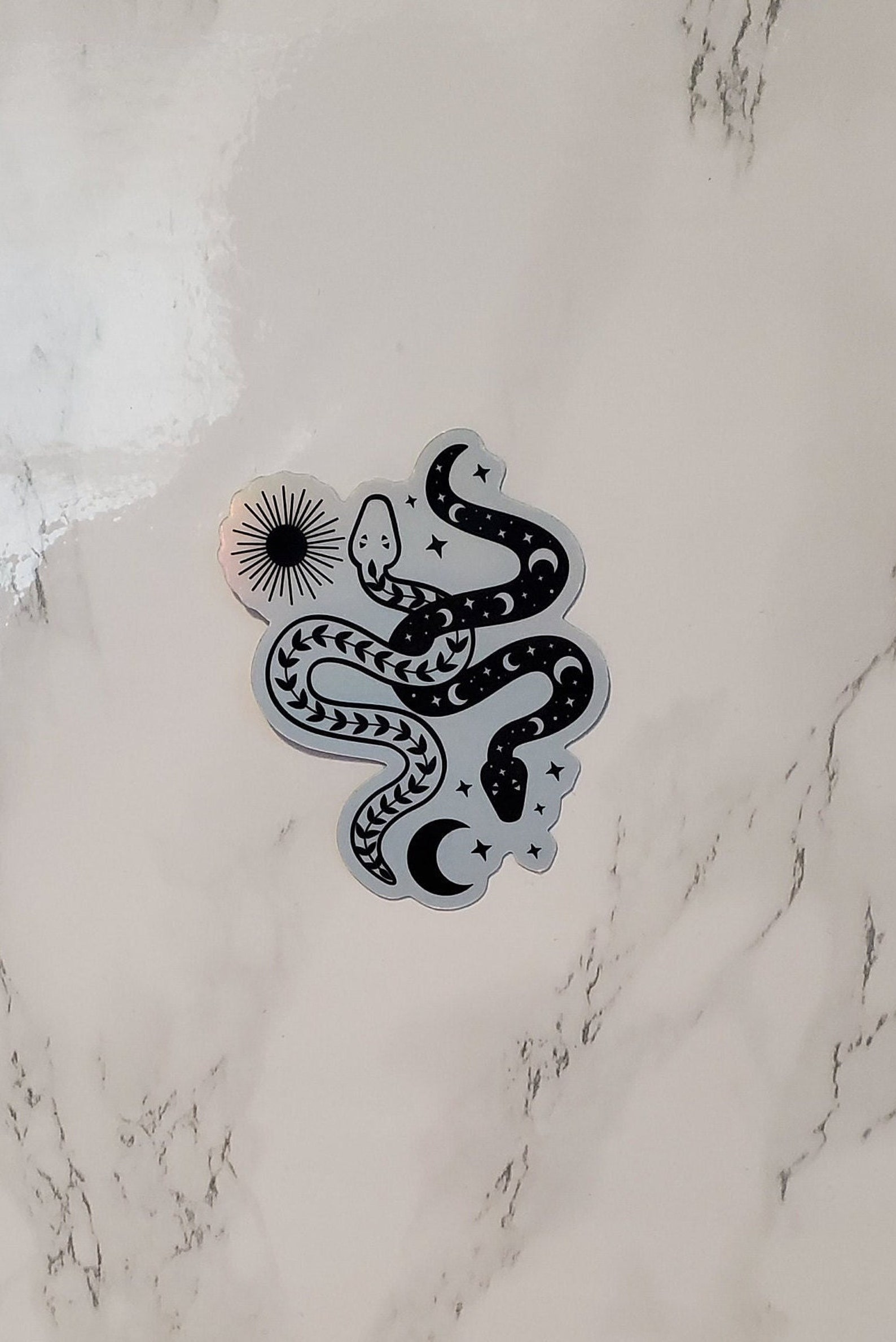 Holographic Snake Sticker Magic Sticker Snake Sticker Witch - Etsy