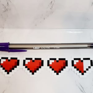 Heart Health Sticker, Video Game Sticker, Health Sticker, Heart Sticker ...