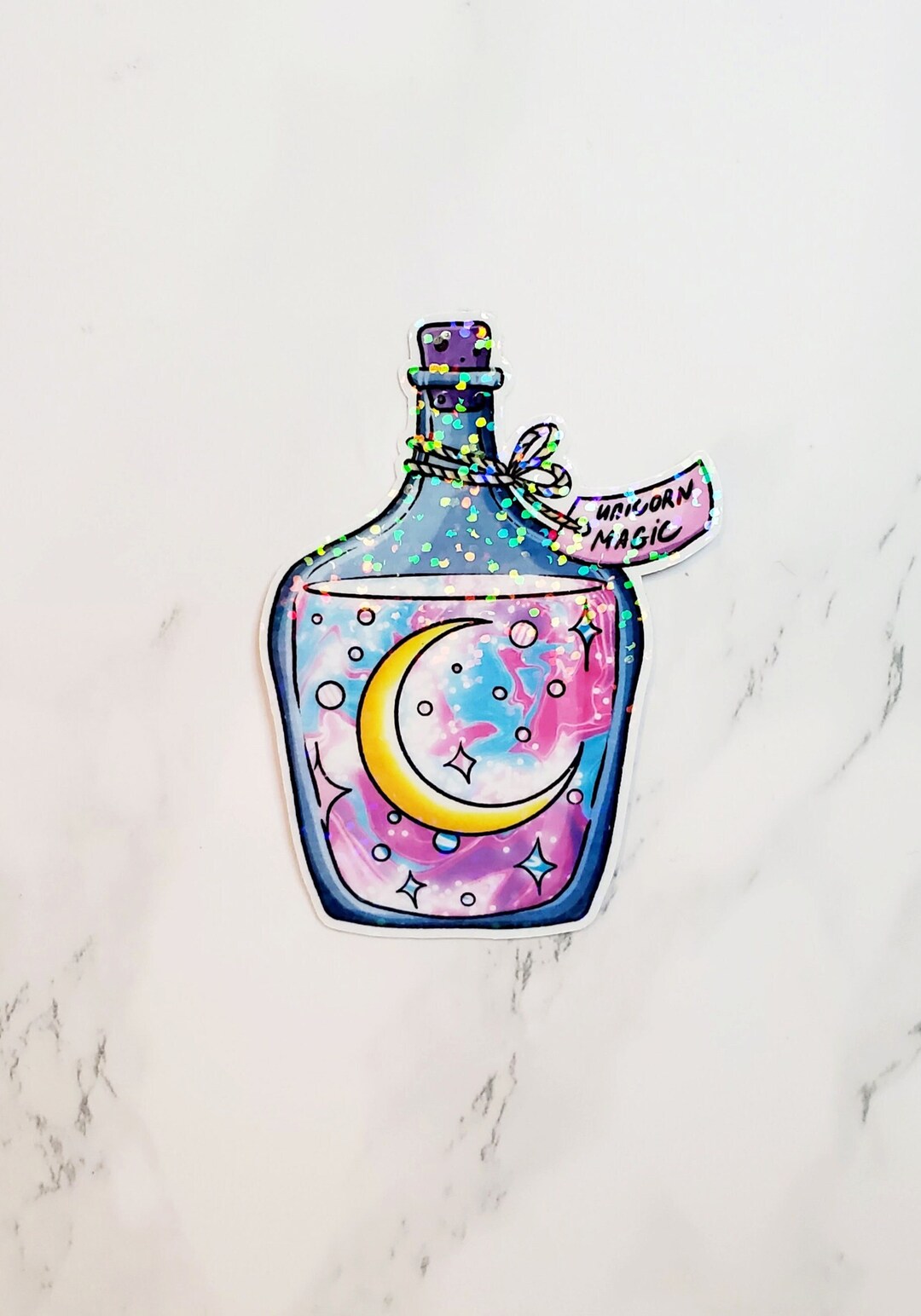Glitter Magic Potion Bottle Sticker, Magic Sticker, Potion Sticker ...