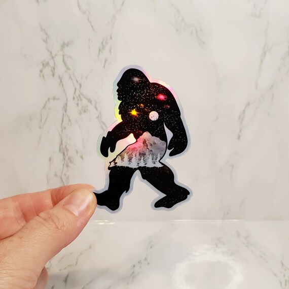 Stickers Stickers, Labels & Tags Holographic Sasquatch Sticker ...