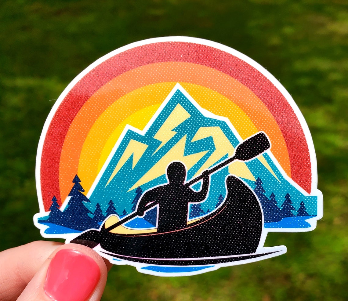 Kayaking Sticker Canoe Sticker Camping Sticker Vinyl - Etsy
