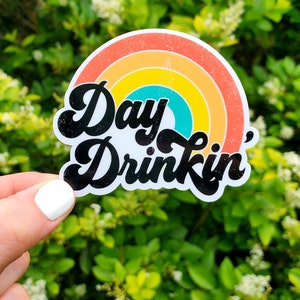 Day Drinkin Sticker, Drinking Sticker, Alcohol Sticker, Alcohol ...