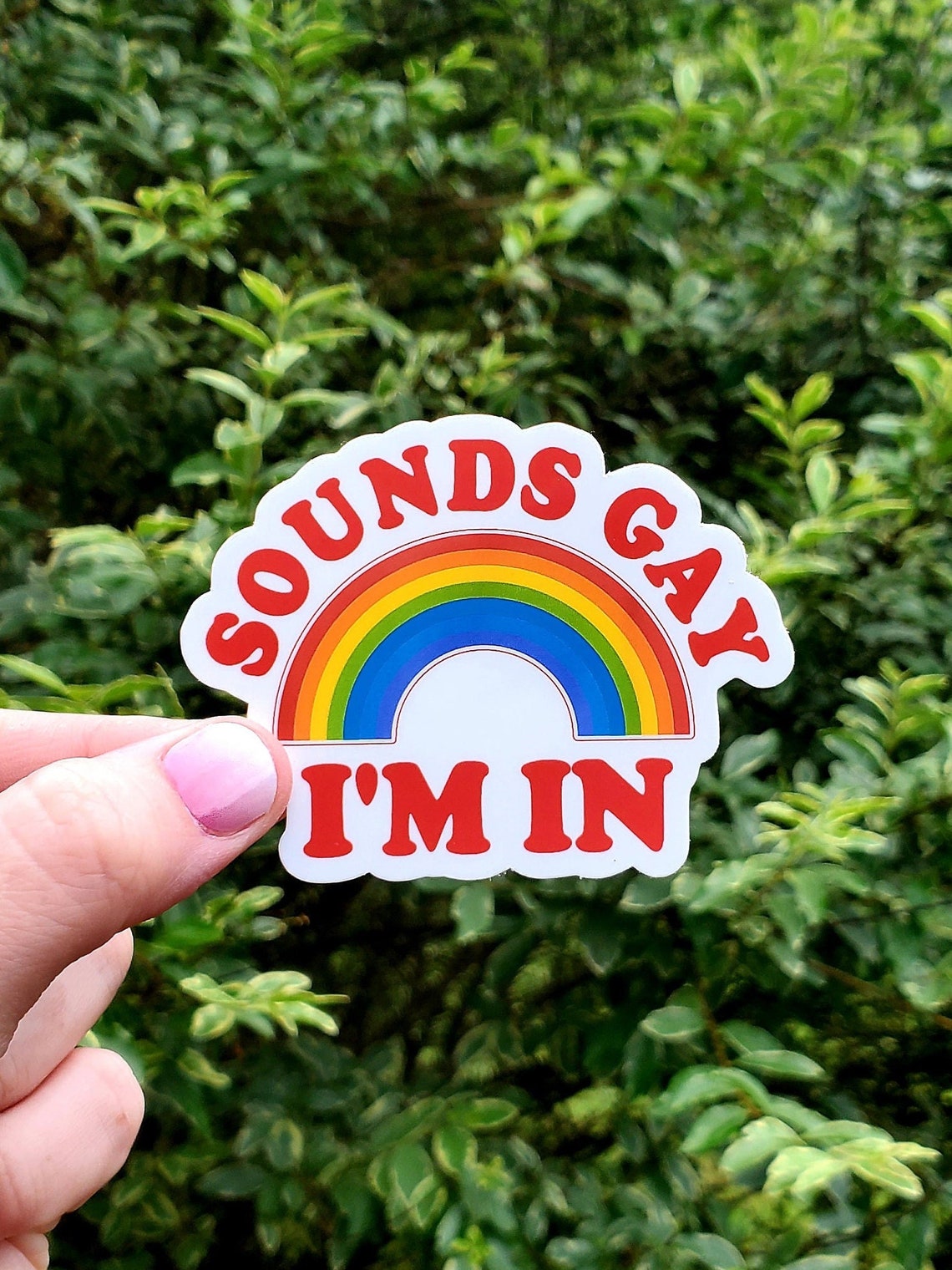 Sounds Gay I'm in Sticker, LGBT Sticker, Pride Sticker, Rainbow Sticker ...