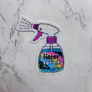 Glitter Hater Spray Sticker, Funny Stickers, Water Bottle and Laptop ...