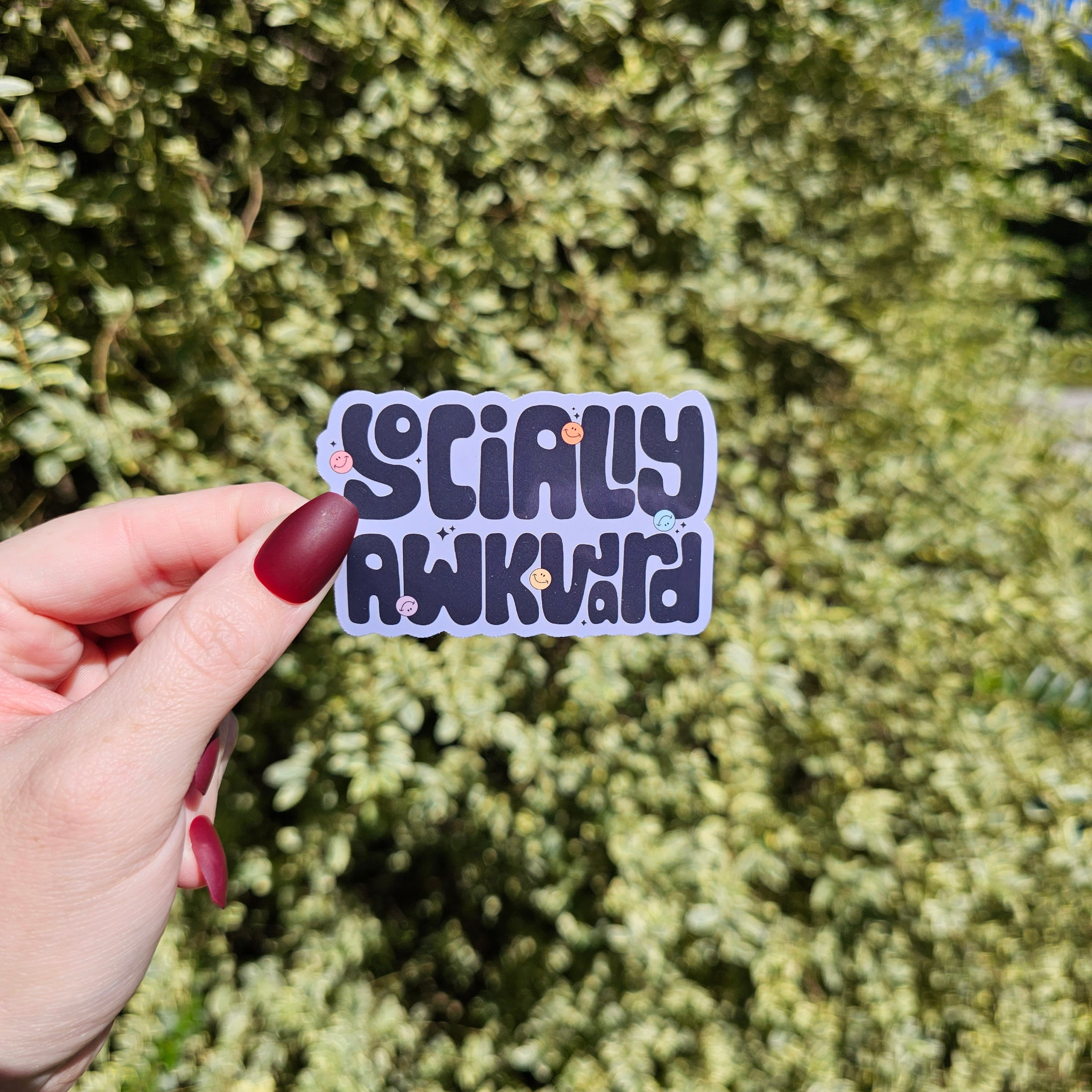 Socially Awkward Sticker Awkward Sticker Stickers Mental - Etsy