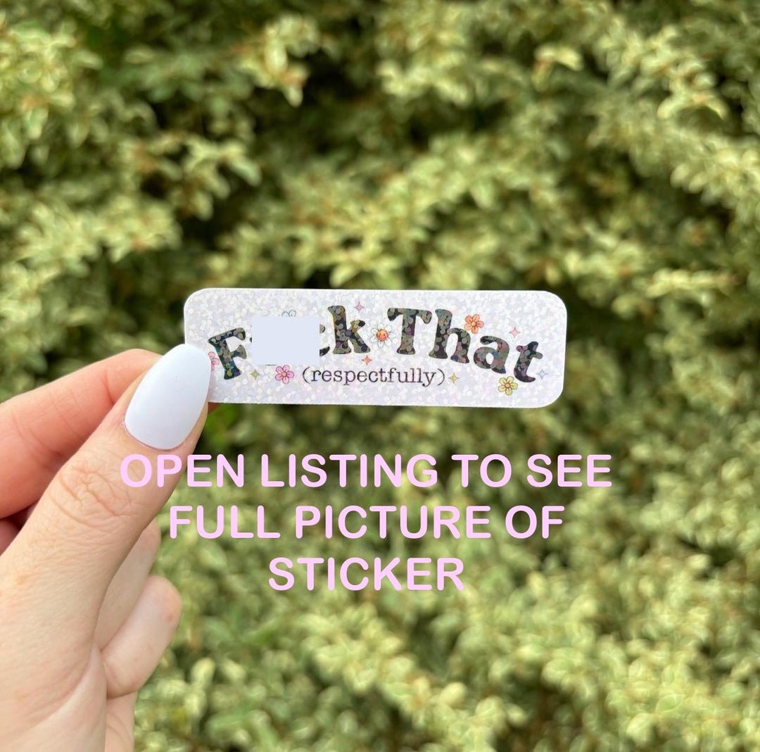 Glitter F That Sticker, Funny and Sarcastic Stickers for Water Bottles ...