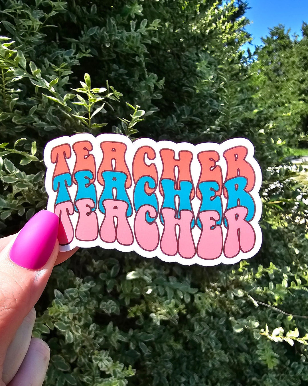 Teacher Sticker School Sticker Back to School Teacher - Etsy