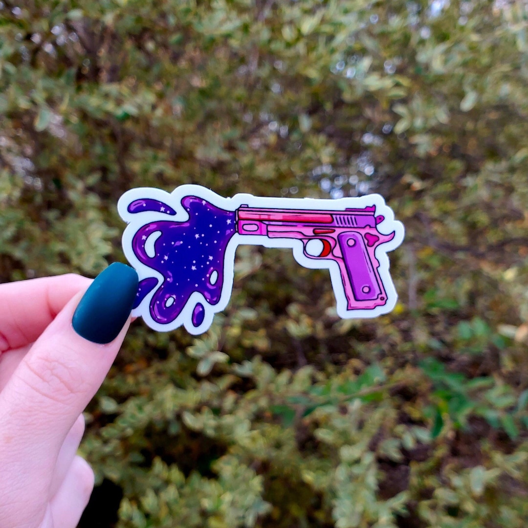 Pastel Water Gun Sticker, Gun Sticker, Pastel Sticker, Pink Sticker ...