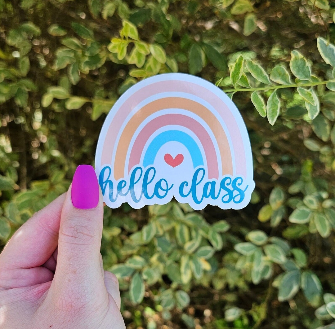 Hello Class Sticker, Teacher Sticker, School Sticker, Back to School ...
