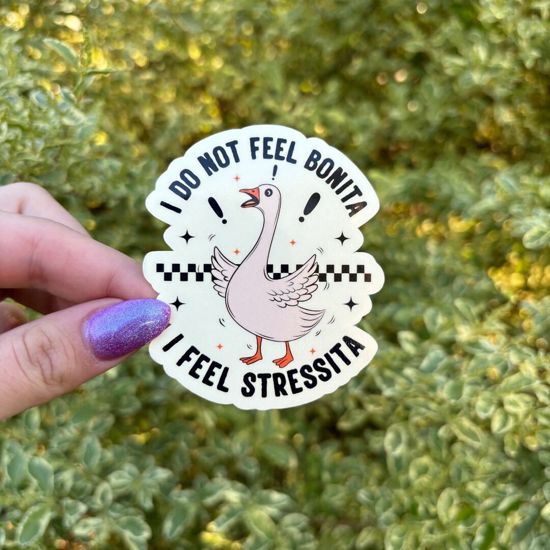 I Feel Stressita Sticker, Stress Sticker, Funny Sticker, Sarcastic ...