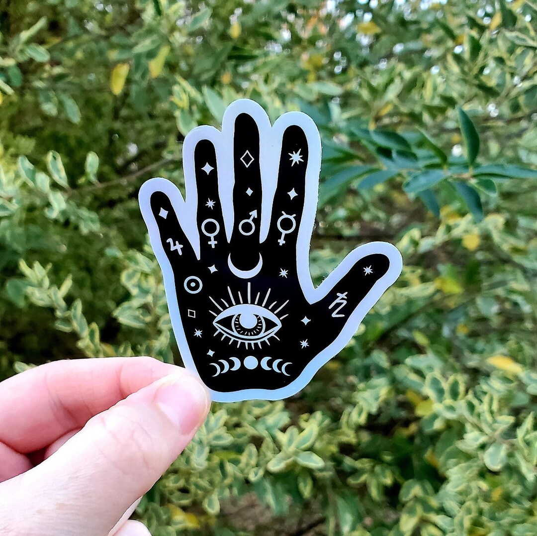 Holographic Magic Hand Sticker, Palm Sticker, Hand Sticker, Magic ...