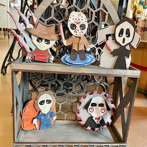 Horror Characters Tiered Tray/ Halloween Decor / Tiered Tray Decor ...