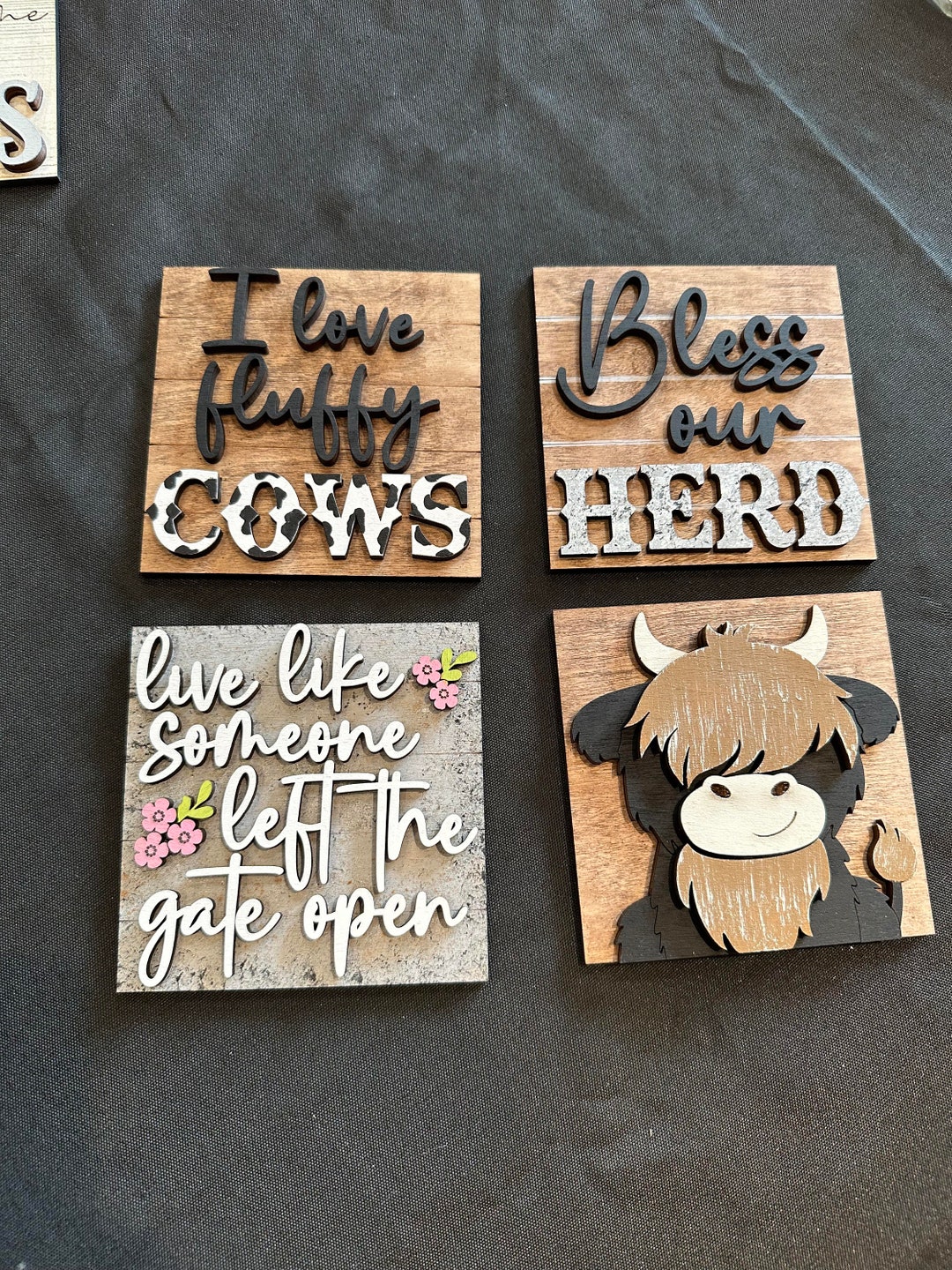 Farmhouse Interchangeable Square INSERT Piece ONLY | Interchangeable ...