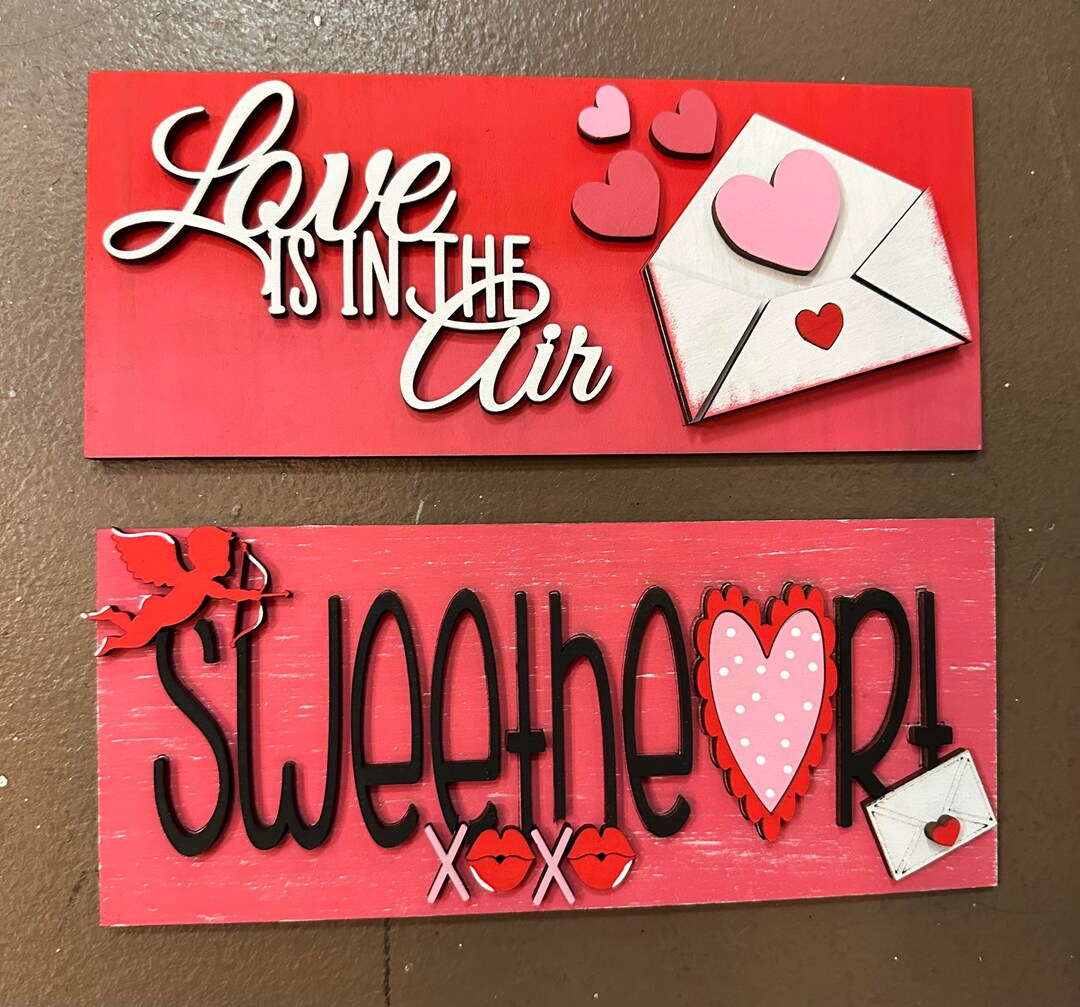 Valentines Day Interchangeable Rectangle INSERT Piece ONLY - Etsy