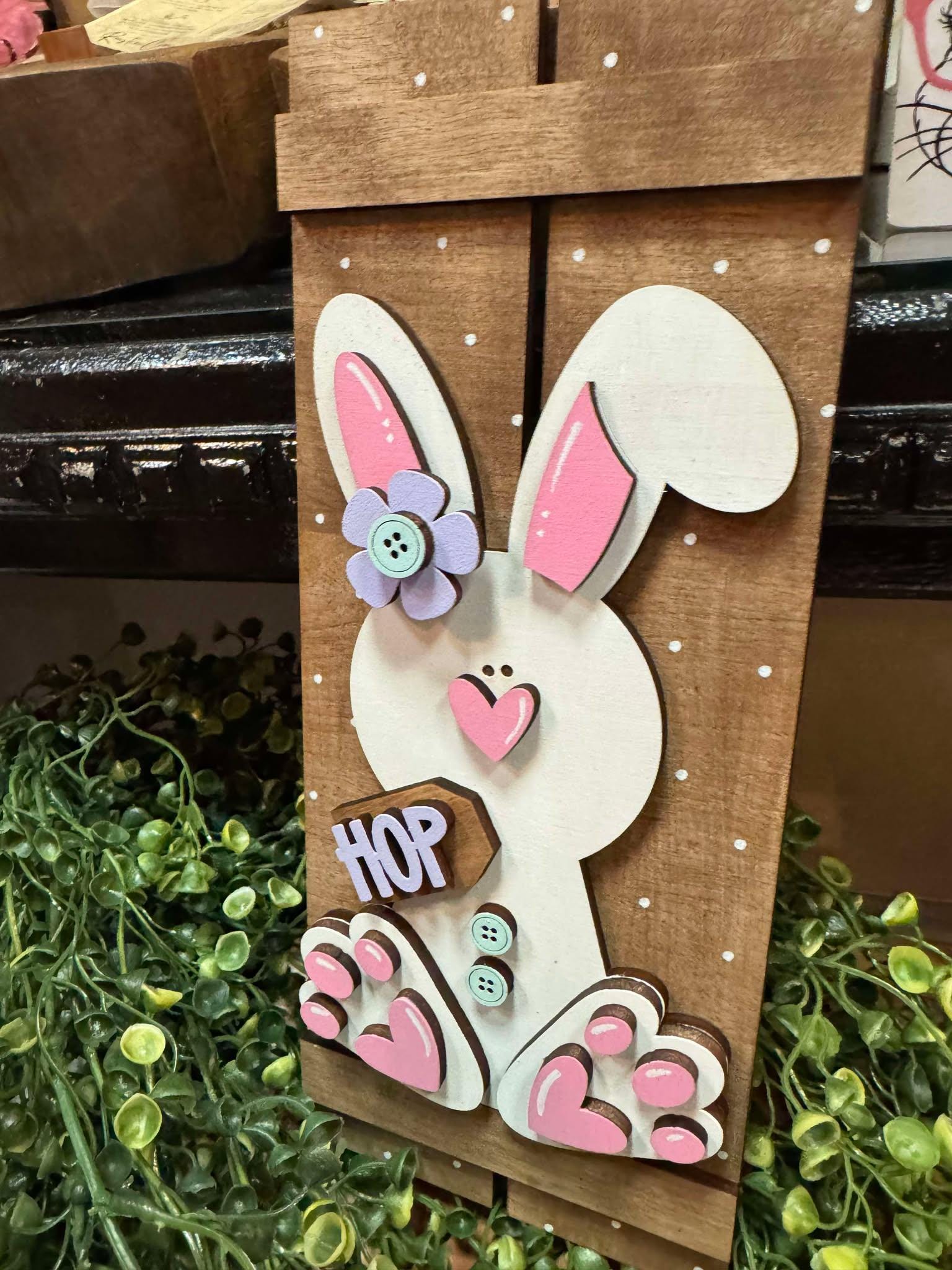 3D Primitive Bunny Display | Easter Decor | 3D Decor | Spring - Etsy