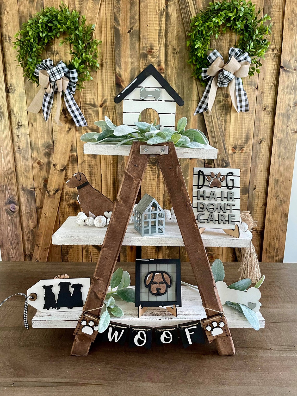 Dog Tiered Tray Decor dog Tier Tray/ Dog Decor / Tiered Tray - Etsy