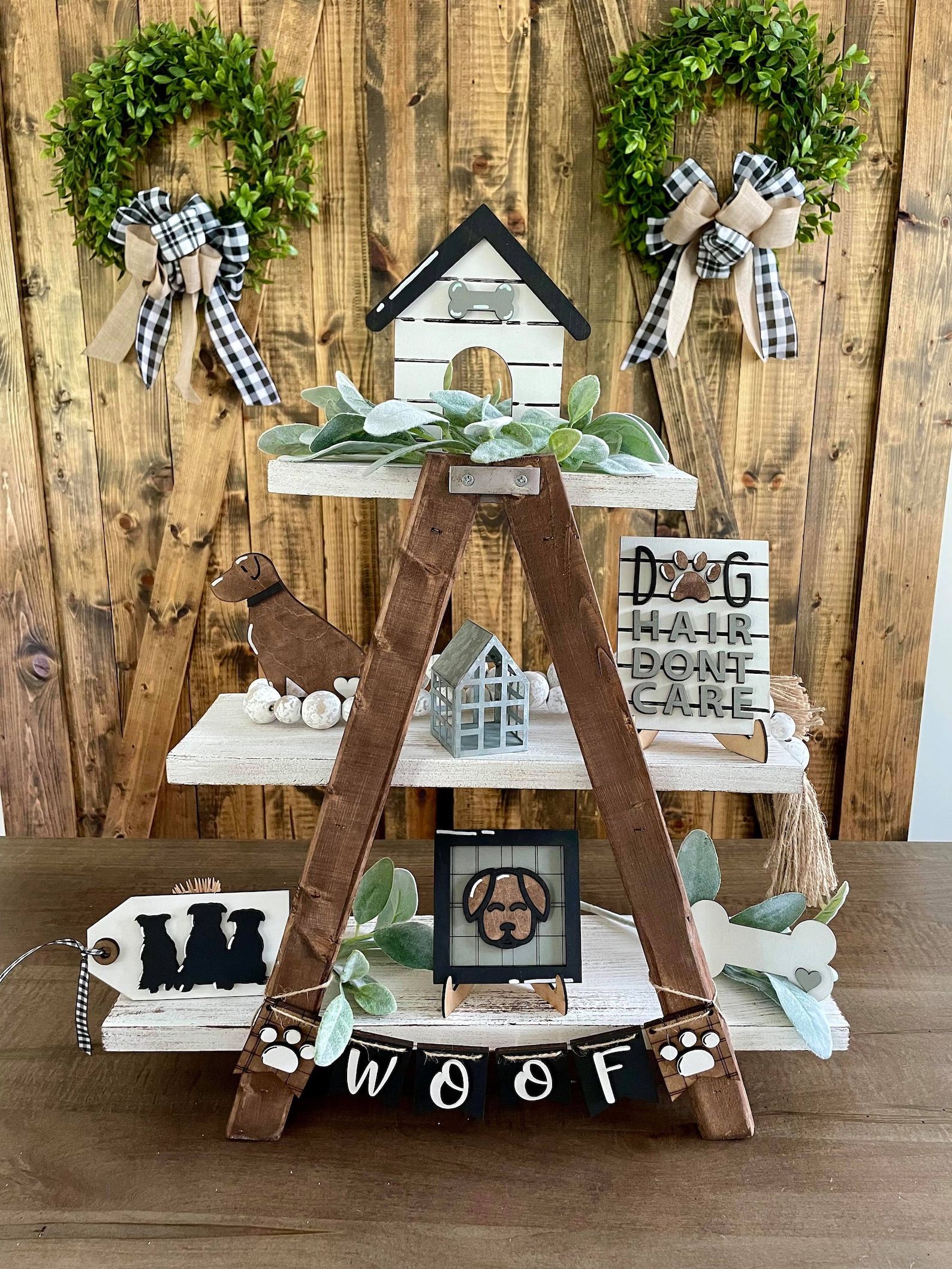 Dog Tiered Tray Decor dog Tier Tray/ Dog Decor / Tiered Tray - Etsy