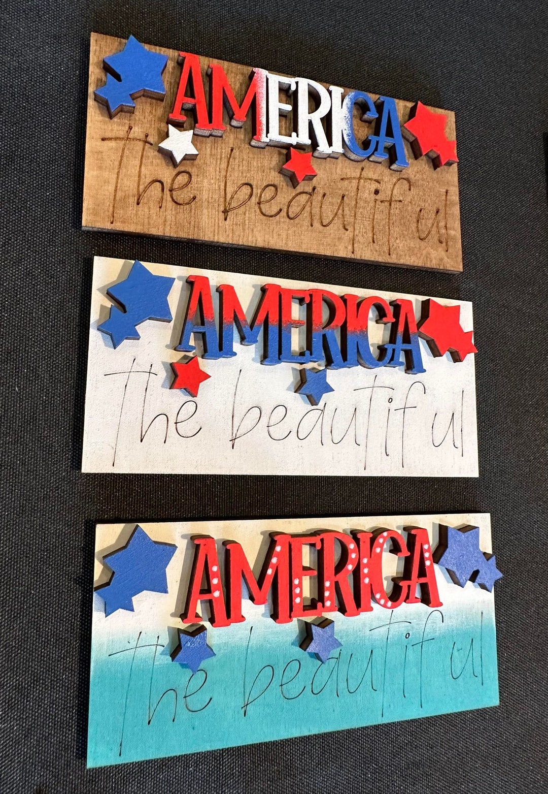 MINI Patriotic Interchangeable Rectangle INSERT Piece ONLY ...
