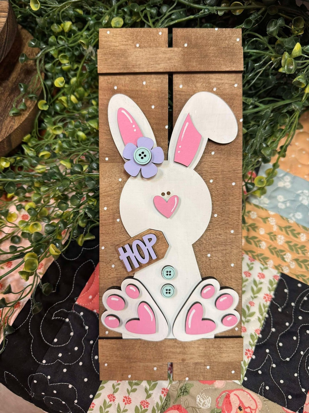 3D Primitive Bunny Display | Easter Decor | 3D Decor | Spring - Etsy