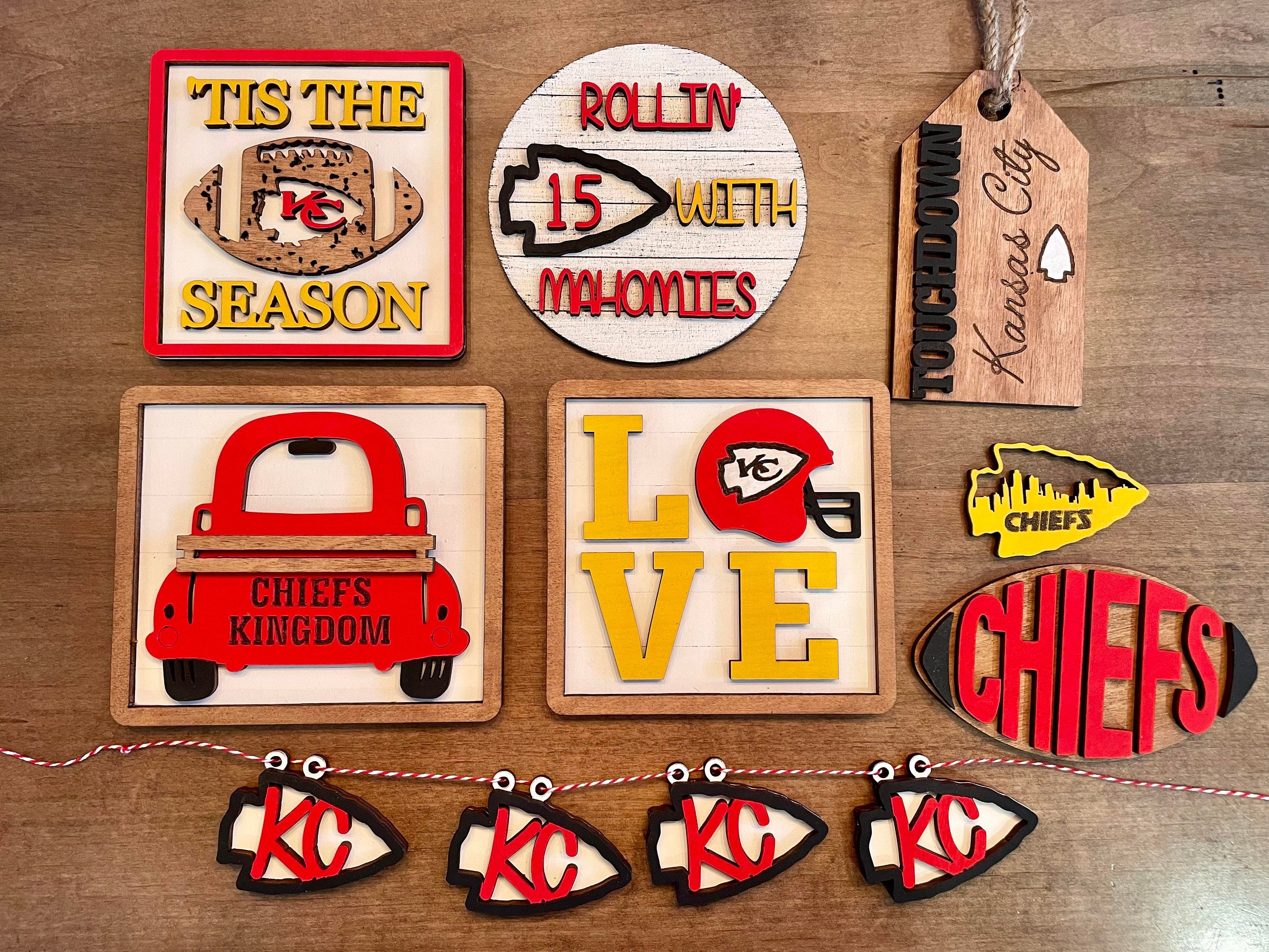 Kansas city chiefs welcome sign, Chiefs sign, chief porch sign, chief ...