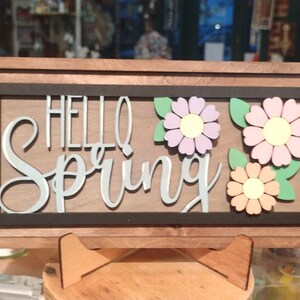 Spring Interchangeable Rectangle INSERT Piece ONLY | Interchangeable | Seasonal - Etsy