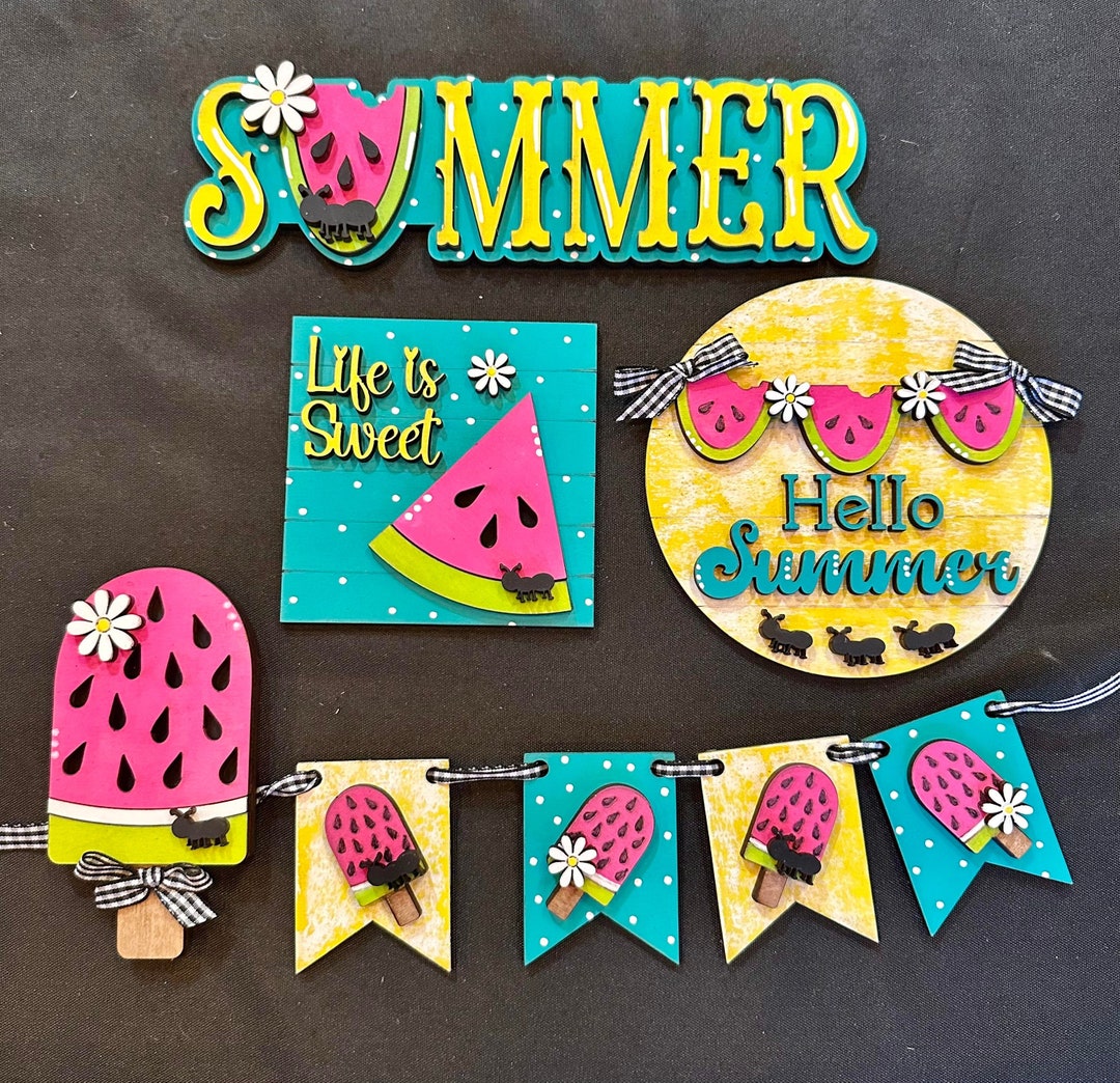 Summer Watermelon Ant Tiered Tray / Summer Decor / Tiered Tray Decor ...