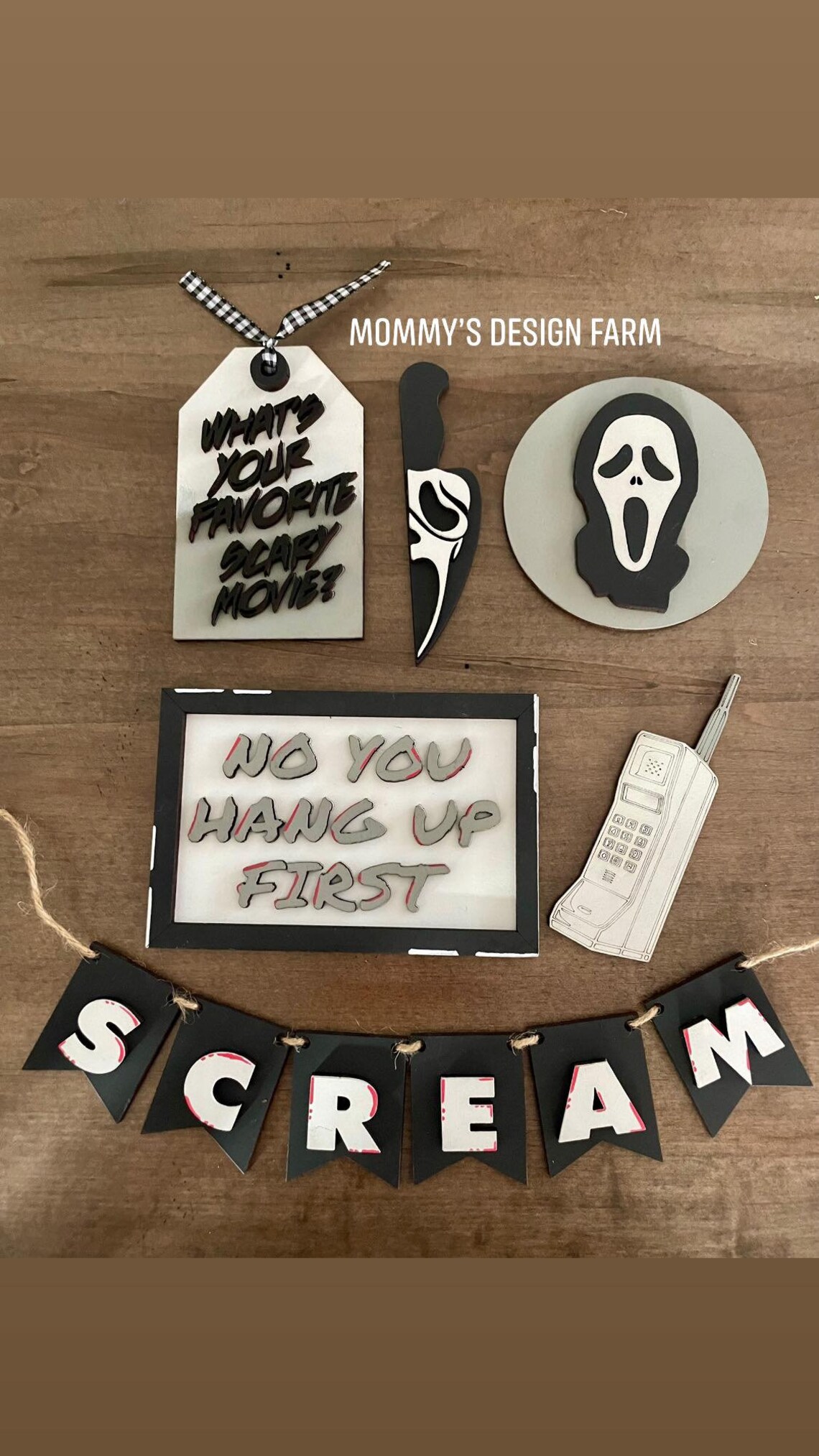 Horror Movie Sign / Tiered Tray Decor / Horror Decor / Scary - Etsy