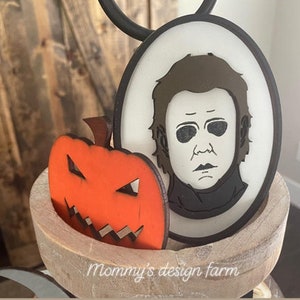 Michael Signs -horror Tier Tray/ Halloween Decor / Tiered Tray Decor - Etsy
